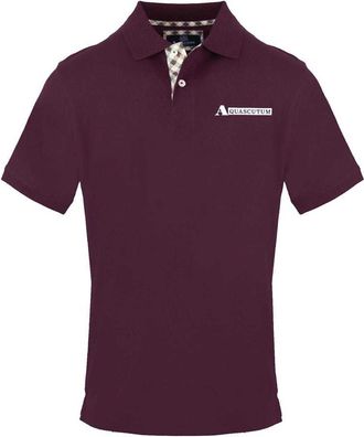 Aquascutum Poloshirt f&uuml;r Herren, kurz&auml;rmlig (Rot)