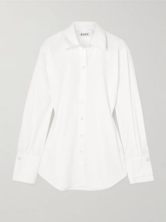 R&oacute;he Chemise En Popeline De Coton - Blanc