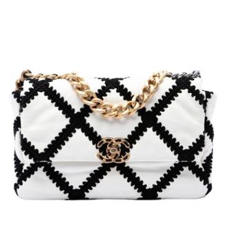 Chanel Pre-owned 19 Flap Bag - - Pre-owned - Damen - Wei&szlig; - ONE SIZE