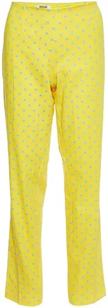 Moschino pantalon de tailleur &agrave; pois - Jaune