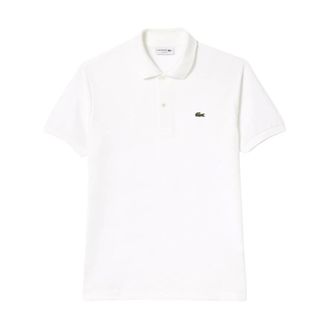 Lacoste Homme, Tops, Blanc, Taille: L Polo Classique en Coton Piqu&eacute; Blanc