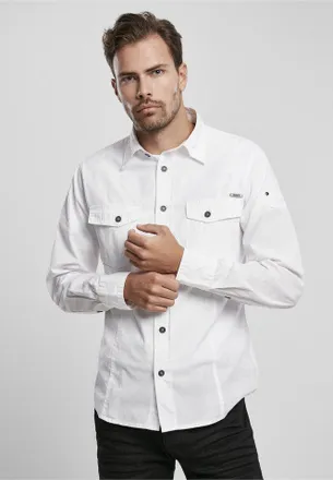 Brandit Langarmshirt Brandit Herren Slim Worker Shirt (1-tlg)