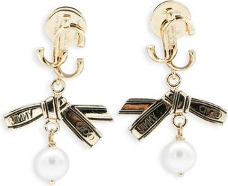 Jimmy Choo London Ohrringe - Gold-Tone Earrings With Bow Design - Gr. unisize - in Mehrfarbig - f&uuml;r Damen