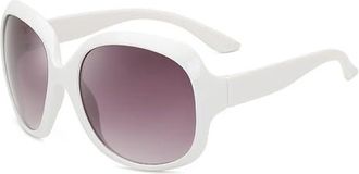 Generic Lunettes De Soleil Unisexe &Agrave; Monture Large For Lext&eacute;rieur, Id&eacute;ales For Les Vacances, Le Sport Et Trajets Quotidiens(White)