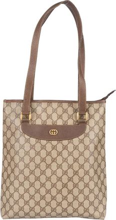Gucci Crossbody Bags - Gucci Monogram Vintage GG Supreme Tote Shoulder Ba - Gr. unisize - in Beige - f&uuml;r Damen