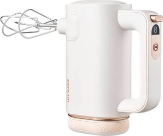 Sencor SHM 9130WH Kabelloser Handmixer, 50W, 8 Geschwindigkeiten, 2000 mAh Akku, Weiß