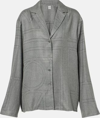 Toteme Pyjama-Hemd aus Flanell