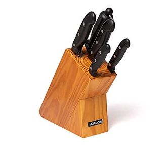 Arcos Ensemble de Couteaux 5 Pi&egrave;ces en Acier Inoxydable - Couteau de Cuisine Professionnel pour &Eacute;plucher les Fruits et L&eacute;gumes, Poign&eacute;e Ergonomique en Polyo