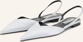 Victoria Beckham Slingballerinas silber