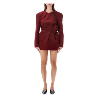 Magda Butrym Kleid 41 Mini Padded - - Dresses - Damen - Rot - XS