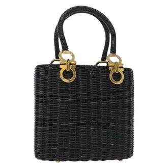 Ferragamo Pre-owned Cuir sacs-main - Femme - Pre-owned - Noir - Taille: ONE Size