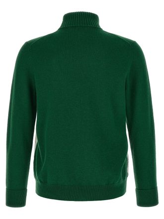 Ballantyne Diamond Intarsia Cashmere Sweater - Green
