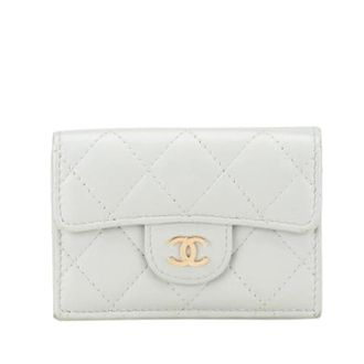 Chanel Pre-owned Vintage Leder Portemonnaie - - Pre-owned - Damen - Grau - ONE SIZE