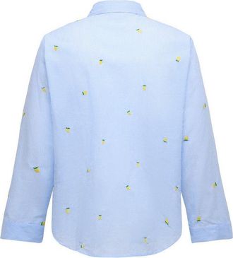 Only Carmakoma Langarmbluse CARNEW LINA GRACE LS EMB SHIRT WVN