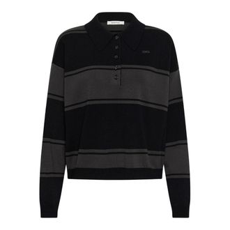 Gestuz GZsilda Polo Pullover - - Tops - Damen - Schwarzk - XL