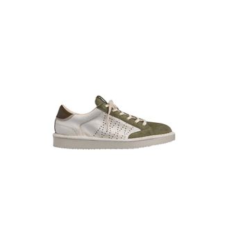 Panchic Wei&szlig;e Sneakers mit gr&uuml;ner Zehenkappe - - Shoes - Herren - Mehrfarbig - 43 EU