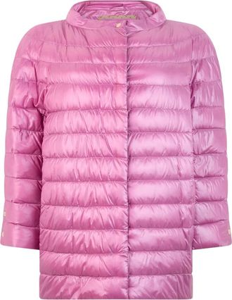 Herno Femme, Vestes, Rose, Taille: 36 FR Veste matelass&eacute;e &agrave; col large