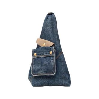 Marc Jacobs Sac The Denim Suede Cargo en coton