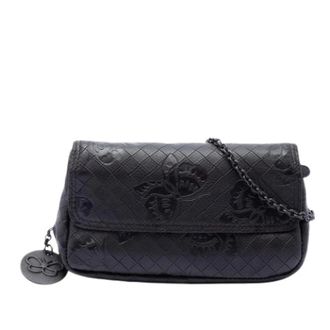 Bottega Veneta Sac bandouli&egrave;re mini Pre-owned - Femme - Pre-owned - Noir - Taille: ONE Size