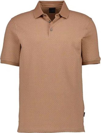 Bugatti Herren Polo-Shirt beige Baumwoll-Jersey
