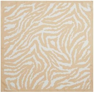 Saison 1865 Carré de soie Zèbre