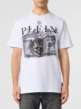 Philipp Plein Baumwoll-T-Shirt mit strassverziertem Totenkopf-Print