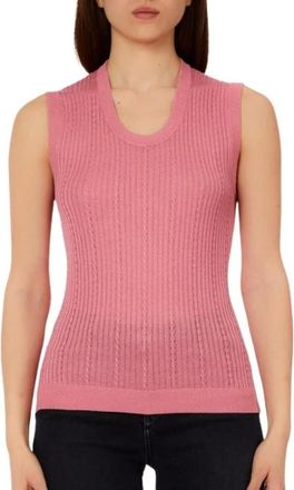 Liu Jo Femme, Tops, Rose, Taille: 40 FR Wa6284.1 Sleeveless Top