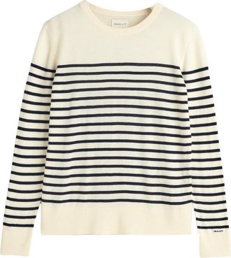 GANT FINE Knit Striped C-Neck