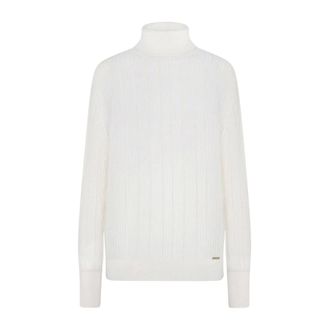 Kiton Pull c&ocirc;tel&eacute; en cachemire et soie - Femme - Pulls - Blanc - Taille: 38 FR