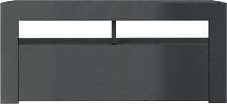 Generic TV-Ständer aus Holz, Moderne Medienkonsole mit Aufbewahrungsregalen, Entertainment-Center für Wohnzimmer, TVE-Schrank für Flachbildfernseher (Hochglän