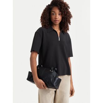 Calvin Klein Handtasche Calvin Klein Pockets Monologo Shoulder Bag LV04F3688G Schwarz