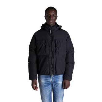 C.P. Company Schwarze Streetwear Jacke mit Premium-Isolierung - - Jackets - Herren - Schwarzk - XL