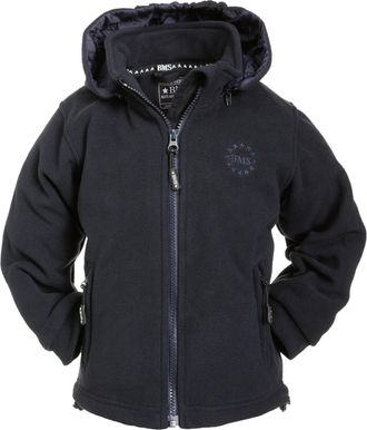 BMS Fleecejacke mit abnehmbarer Kapuze, Marine, Größe 116