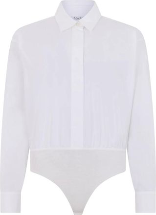 Max Mara Femme, Tops, Blanc, Taille: 40 FR Body en coton