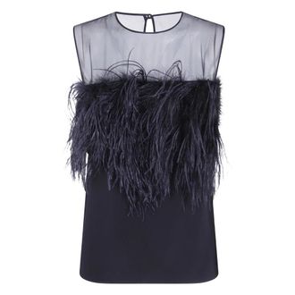 Alberta Ferretti Femme, Tops, Noir, Taille: 38 FR Bifabric TOP