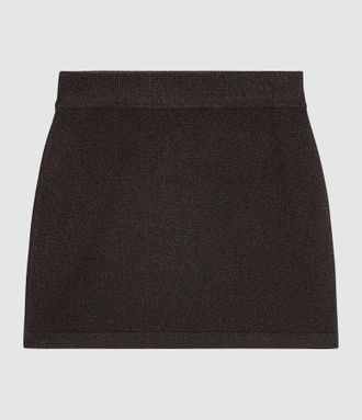 Eric Bompard Mini Jupe Cachemire Ristretto