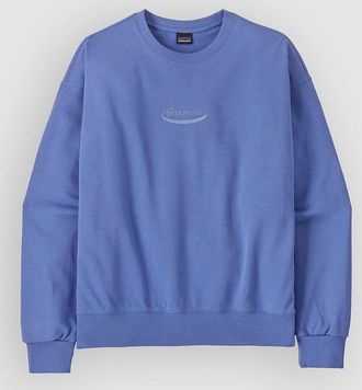 Patagonia 95 Oval Logo Daily Crew Sweater diver blue