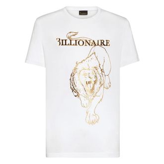 Billionaire Boys Club Homme, Tops, Blanc, Taille: XS T-shirt Round Neck SS Lion