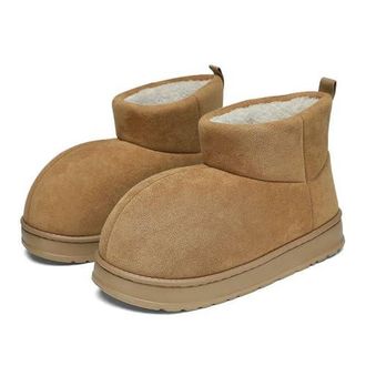 Generic NYSBH Bottes dhiver &agrave; semelle &eacute;paisse pour homme - En coton chaud - Coupe &eacute;lastique - Avec doublure en polaire, camel, 39.5 EU
