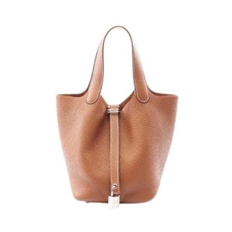 Herm&egrave;s Pre-owned Cuir sacs-main - Femme - Pre-owned - Brun - Taille: ONE Size