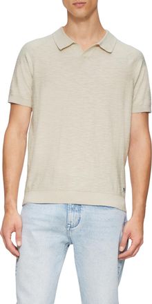 s.Oliver Gestricktes Poloshirt mit Flammgarnstruktur