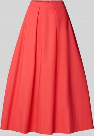 More Midirock in A-Linie mit gelegten Falten