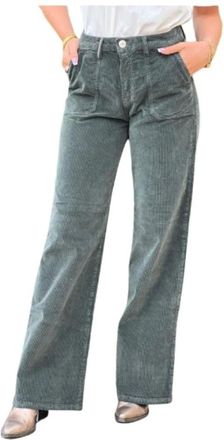 Islow Femme, Pantalons, Vert, Taille: W29 Andrea Wide Pantalons