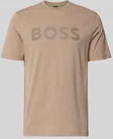 HUGO BOSS Regular Fit T-Shirt aus reiner Baumwolle Modell TS_STRUCTURE LOGO 1027473