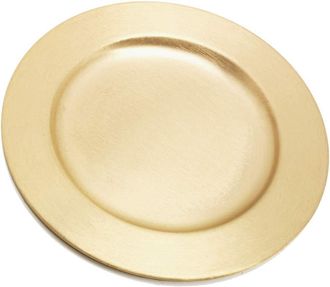 NKlaus Kerzenteller Ø 14cm Aluminium Gold Dekorationteller rund Stärke 0,5cm Kommunion Kerzenuntersetzer Stumpenkerzen Windlichter 2821