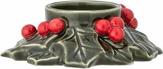 Bloomingville Valentin Kerzenhalter in Grün aus Steingut