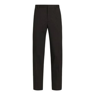 Dolce & Gabbana Homme, Pantalons, Noir, Taille: M Pantalon en toile de laine stretch