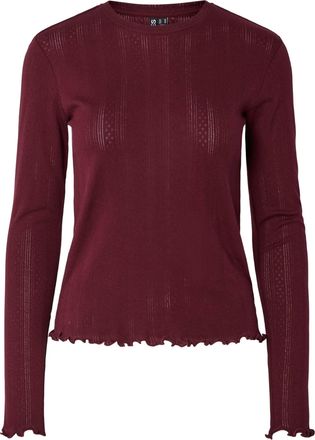 Pieces Pcmarie Ls O-Neck Poin Top JRS Noos Bc