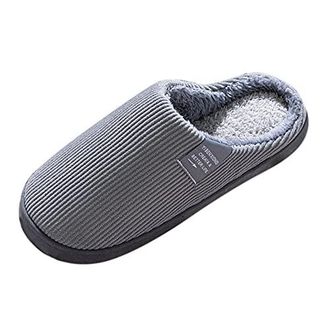 Generic Pantoufles dhiver chaudes, confortables et unisexes - Chaussons dhiver chauds et confortables en peluche - Mules moelleuses en mousse &agrave; m&eacute;moire de for