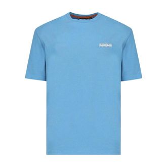 Napapijri S-Tee SS - Homme - Tops - Bleu - Taille: S